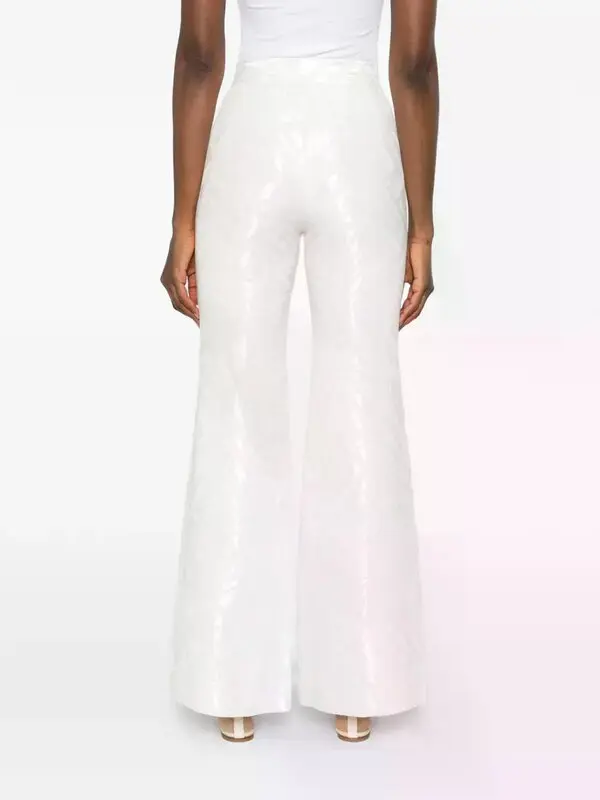 LEEN MOUGRHABI Noor Jacquard Flared Trousers