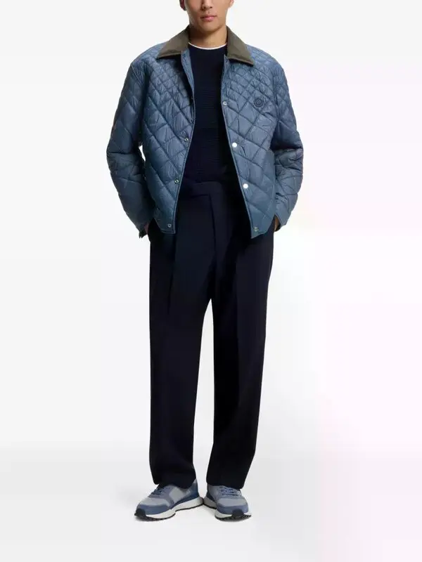 BOSS Quilted Collared Jacket