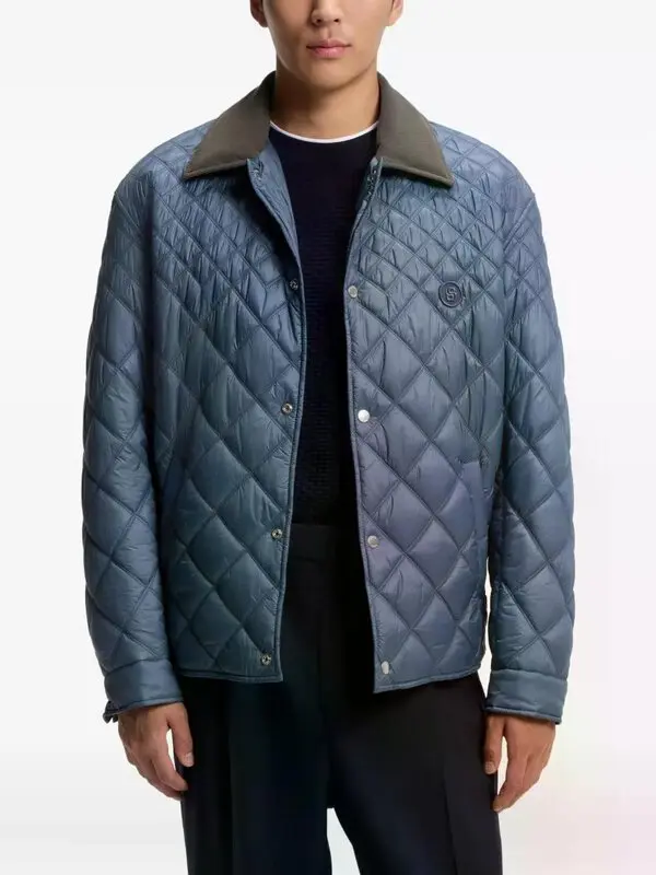 BOSS Quilted Collared Jacket