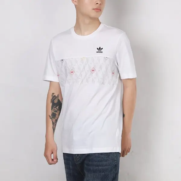 Adidas Originals Monogram Printing Logo Short Sleeve