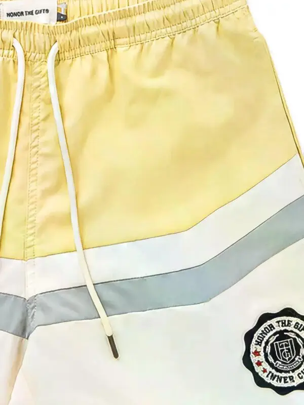 HONOR THE GIFT Poly Panelled Shorts With Logo Patch