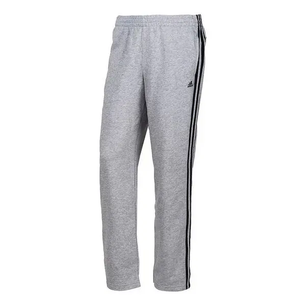 Adidas Logo Micro Mark Stripe Straight Sports Pants/trousers/joggers Gray - Multi-color