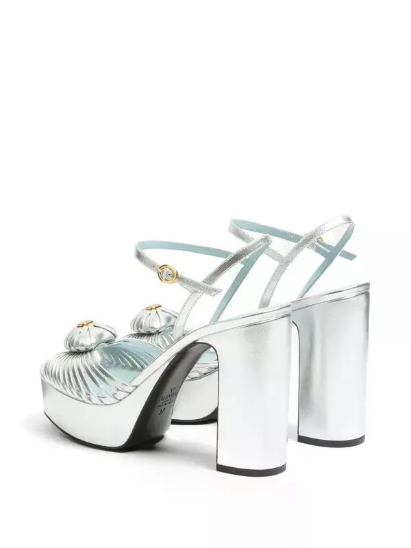 Valentino Garavani Platform Sandals - Silver