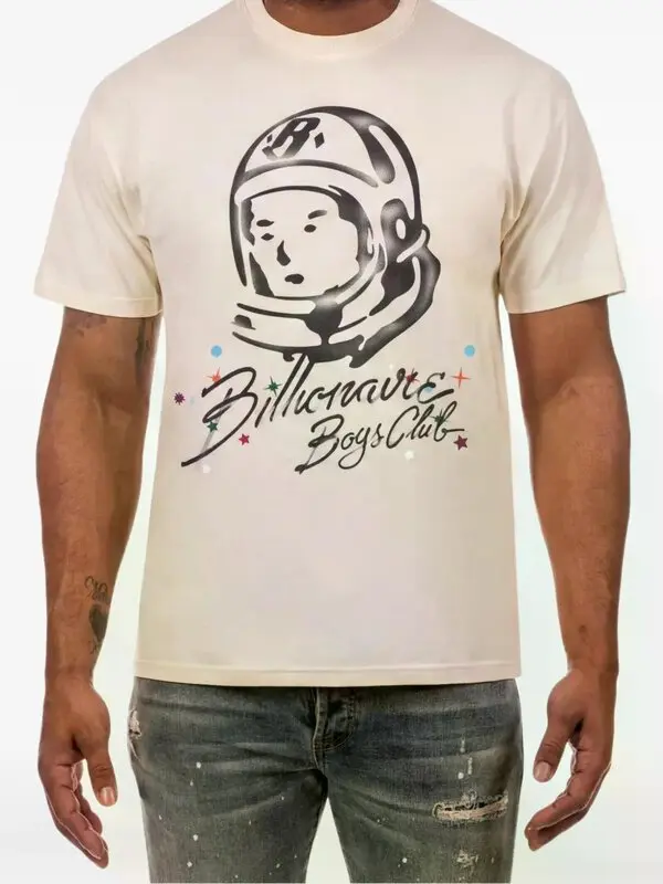 BILLIONAIRE BOYS CLUB Helmet Graphic-print T-shirt - Neutrals