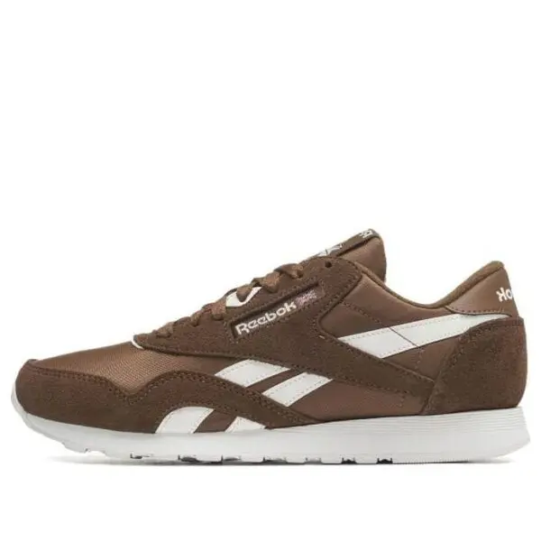 REEBOK Classic Nylon Sneakers - Brown/white