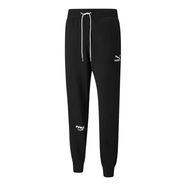 PUMA Logo Club Sweatpants - Black