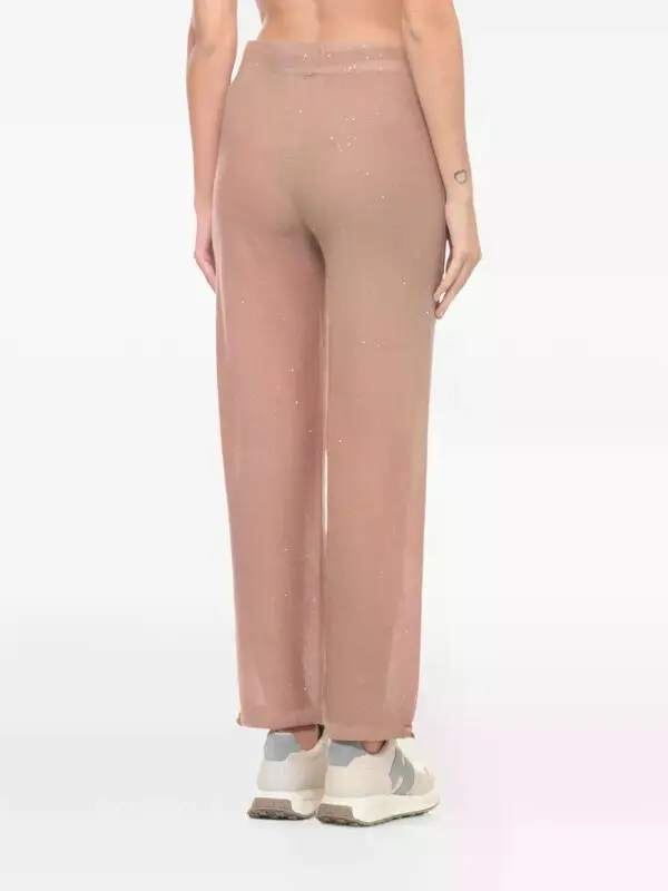 KANGRA Sequin Embellished Drawstring Trousers