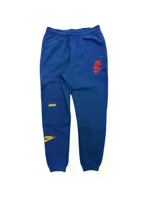 Nike Logo-embroidered Fleece Track Pants - Blue