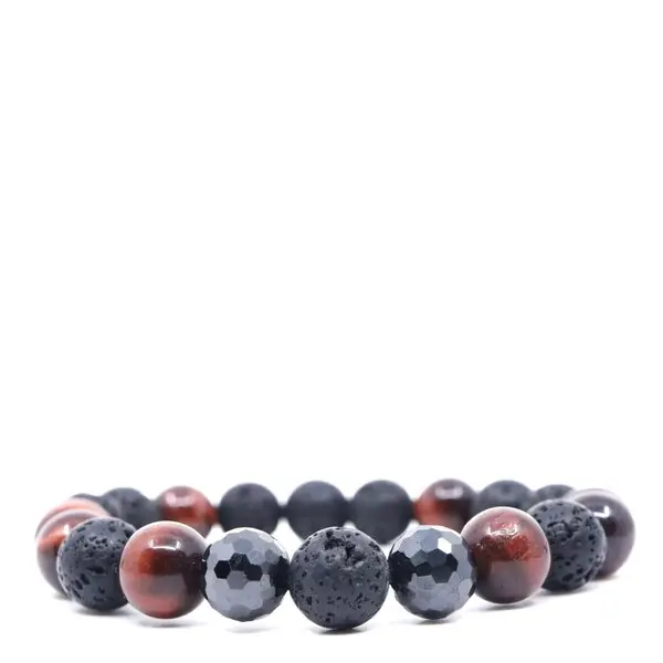 SHAR OKE Beaded Bracelet - Black/red