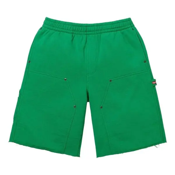 Supreme Ss26 Double Knee Painter Sweatshort - Green