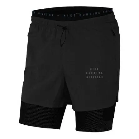 Nike Division Elastic Waistband Drawstring Shorts - Black