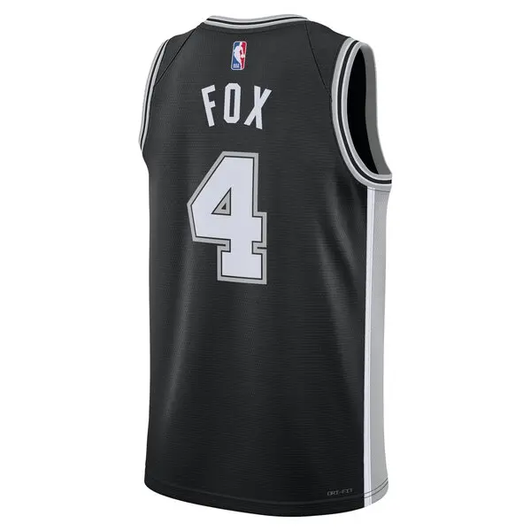 Nike De'aaron Fox San Antonio Spurs Icon Edition Swingman Jersey