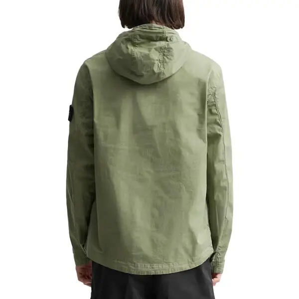 Stone Island Supima Cotton Twill Stretch Hooded Jacket