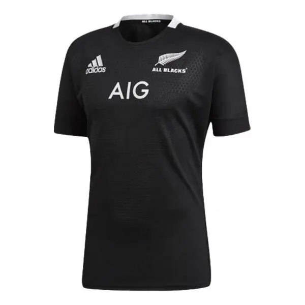 Adidas All Blacks Rugby Sports Jersey - Black