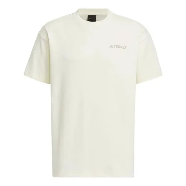 Adidas National Geographic Aeroready Graphic Tee Asia Sizing 'beige - Ivory