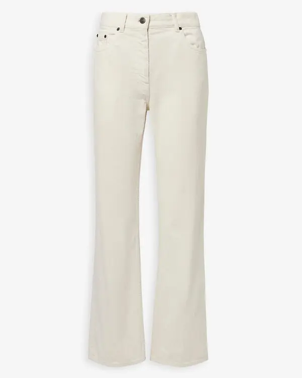 THE ROW Fargo High-rise Straight-leg Jeans - White
