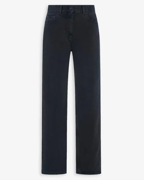 THE ROW Fargo High-rise Straight Leg Jeans - Black