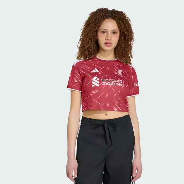 Adidas Liverpool Fc 26/27 Home Jersey Crop Top - Active Maroon