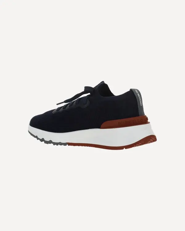 Brunello Cucinelli Cotton Lace-up Sneakers - Blue