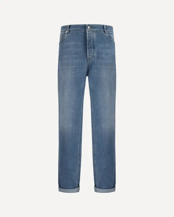 Brunello Cucinelli Straight Leg Jeans - Light Blue