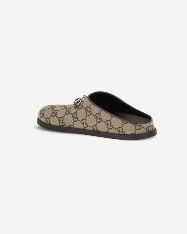 Gucci Mules With Horsebit Detail - Beige