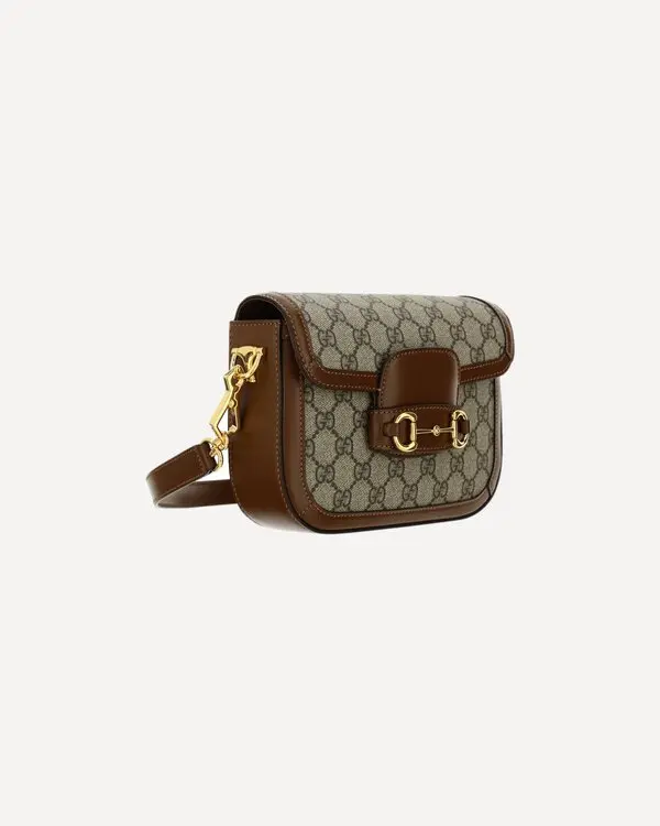 Gucci 1955 Mini Horsebit Shoulder Bag - Brown