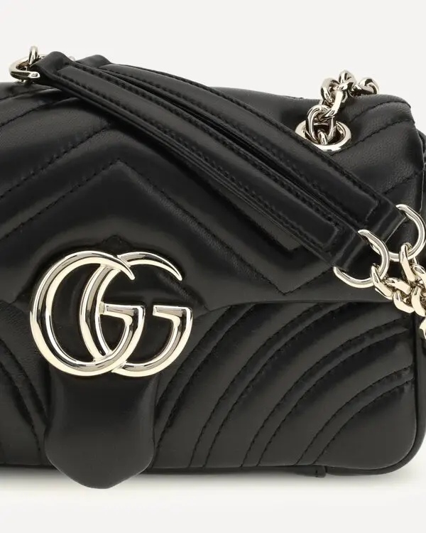 Gucci Gg Marmont Small Shoulder Bag - Black