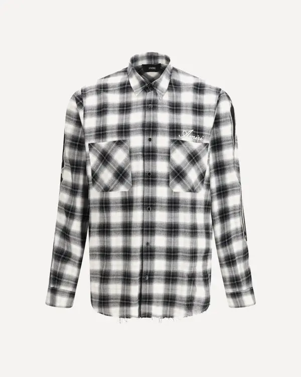 Amiri Oversized Plaid Shirt Ale
