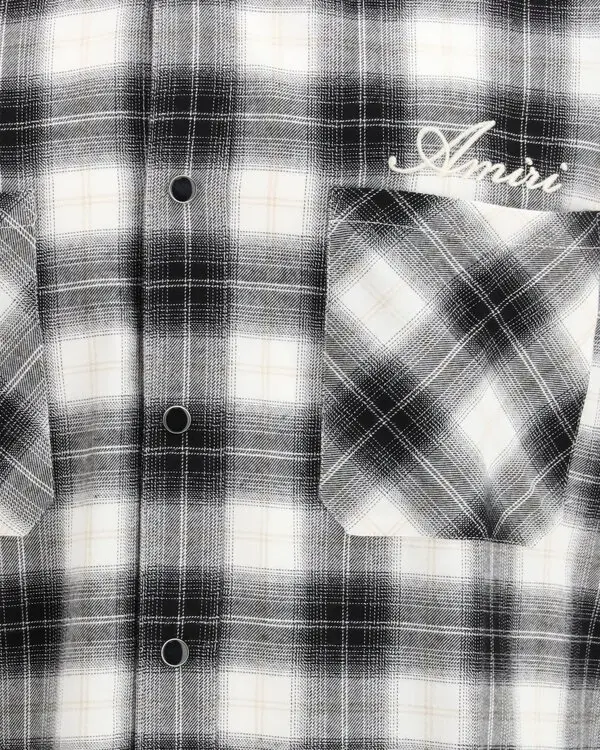 Amiri Oversized Plaid Shirt Ale
