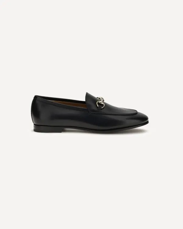 Gucci Jordaan Loafers With Horsebit Detail - Black