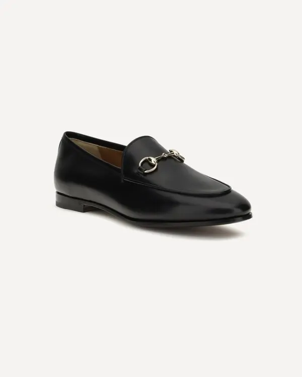 Gucci Jordaan Loafers With Horsebit Detail - Black