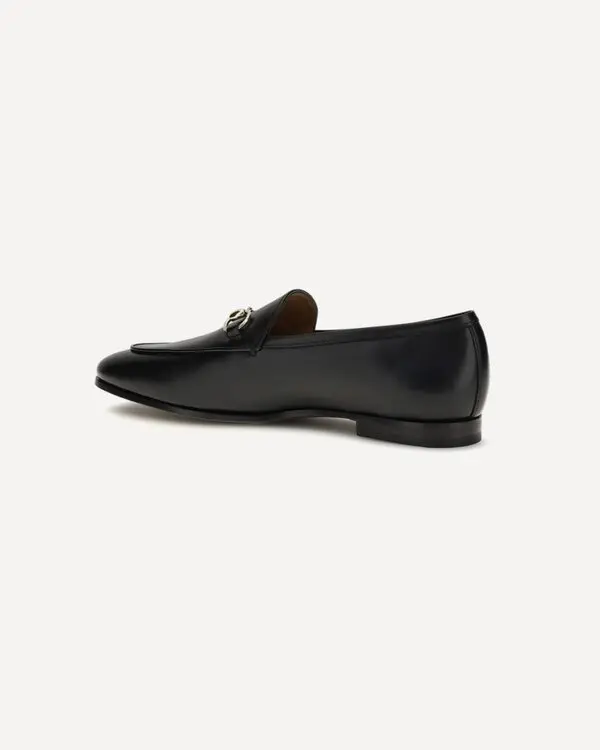 Gucci Jordaan Loafers With Horsebit Detail - Black