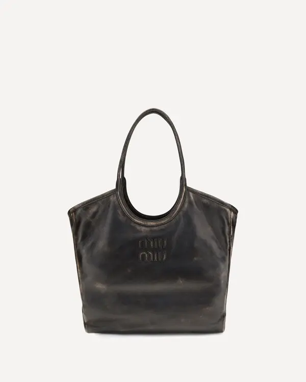 Miu Miu Ivy Leather Tote Bag