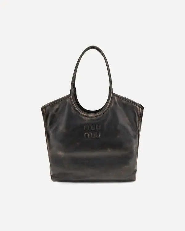 Miu Miu Ivy Leather Tote Bag