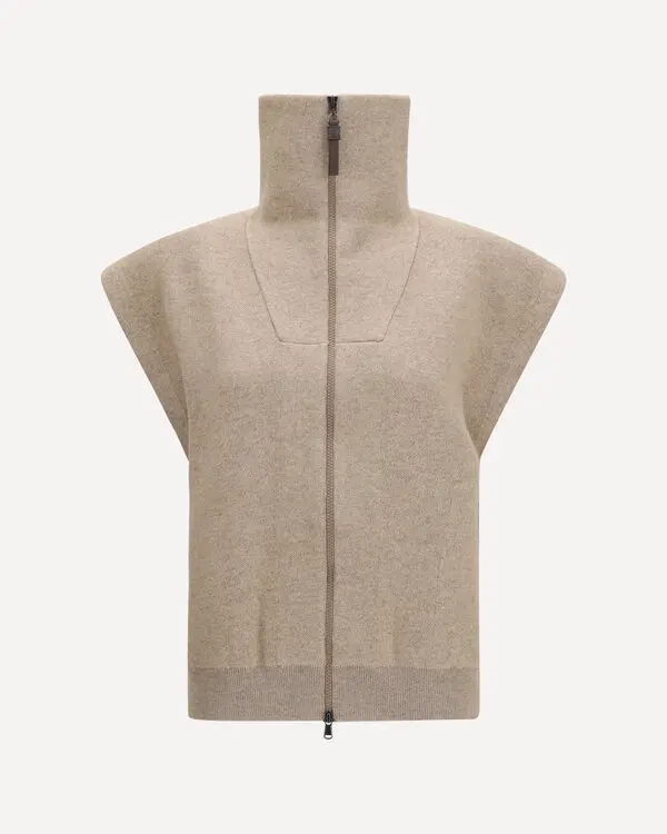 Brunello Cucinelli High-neck Zip Cardigan