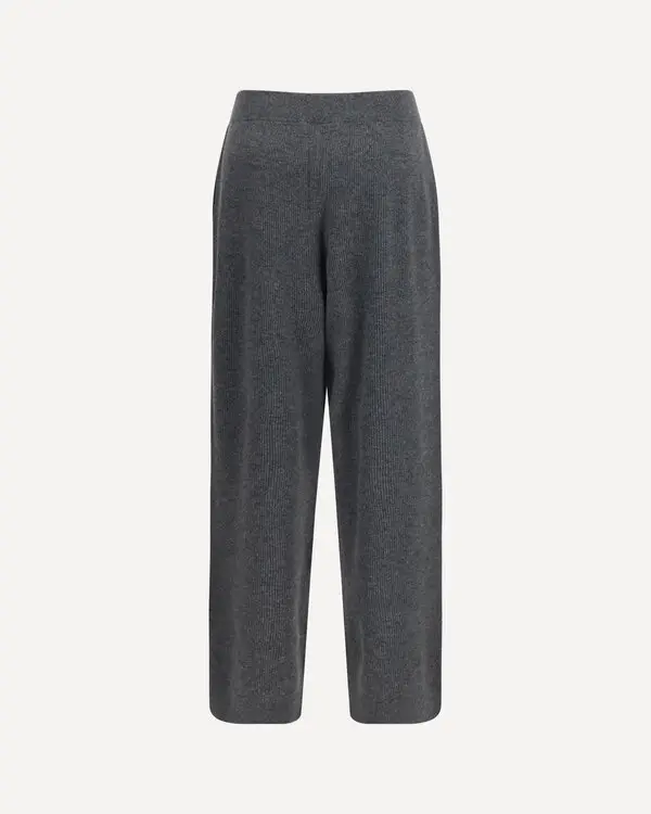 Brunello Cucinelli Cashmere Wide-leg Pants - Grey