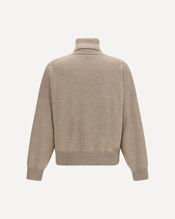 Brunello Cucinelli Cashmere Turtleneck Sweater - Brown