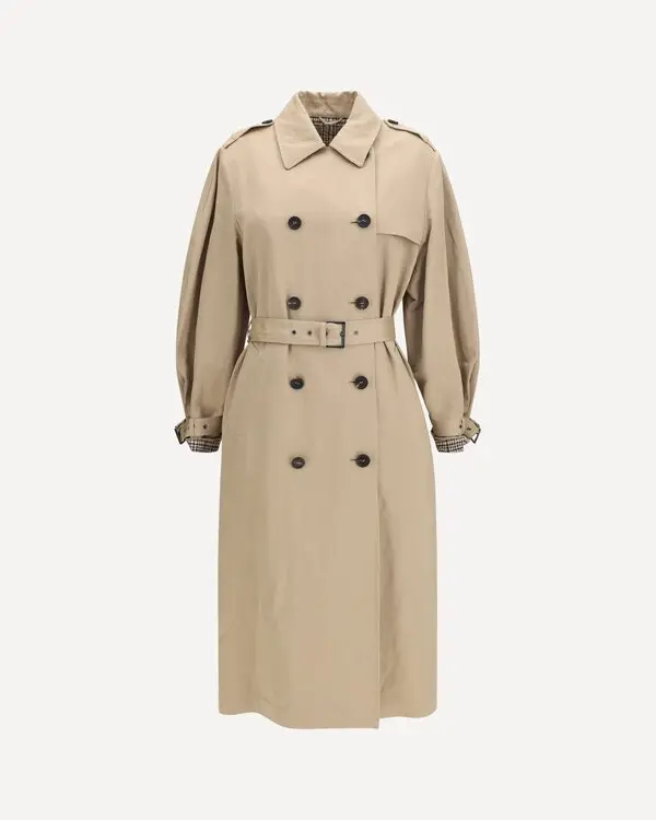 Brunello Cucinelli Belted Trench Coat - Beige
