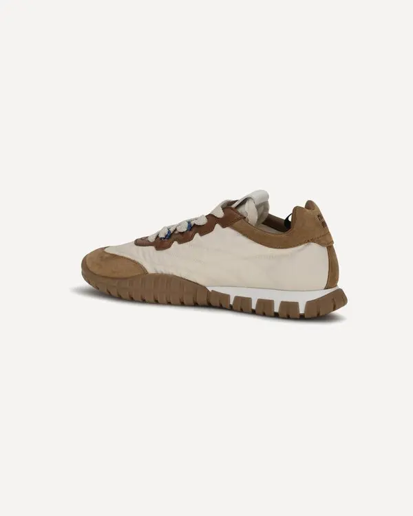 Miu Miu Fabric And Suede Lace-up Sneakers