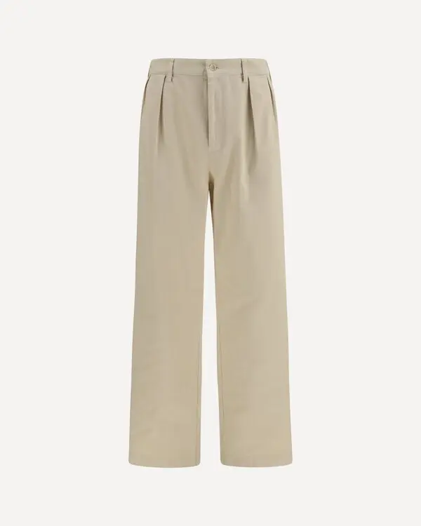 Prada Straight-leg Cotton Pants - Cream