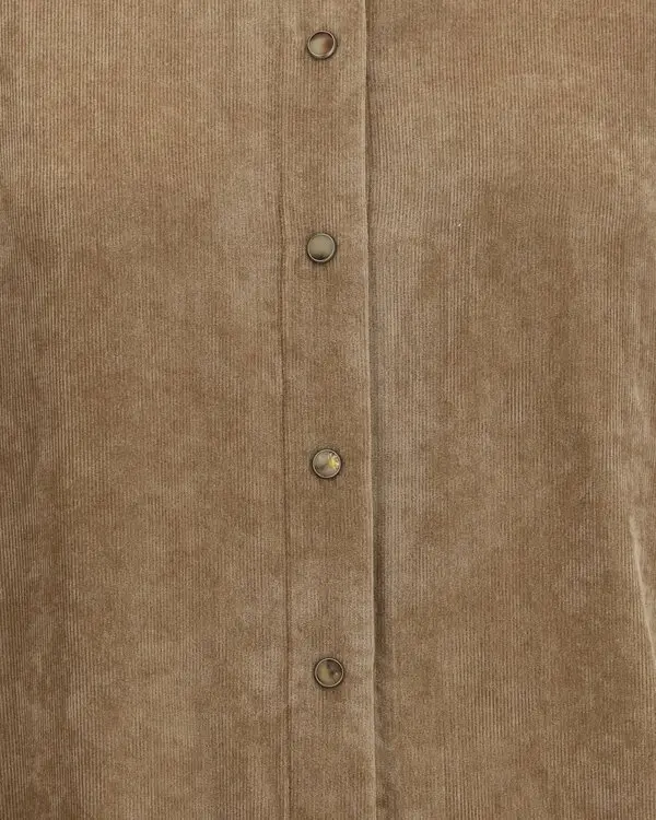 Brunello Cucinelli Cashmere Blend Snap-button Shirt - Beige