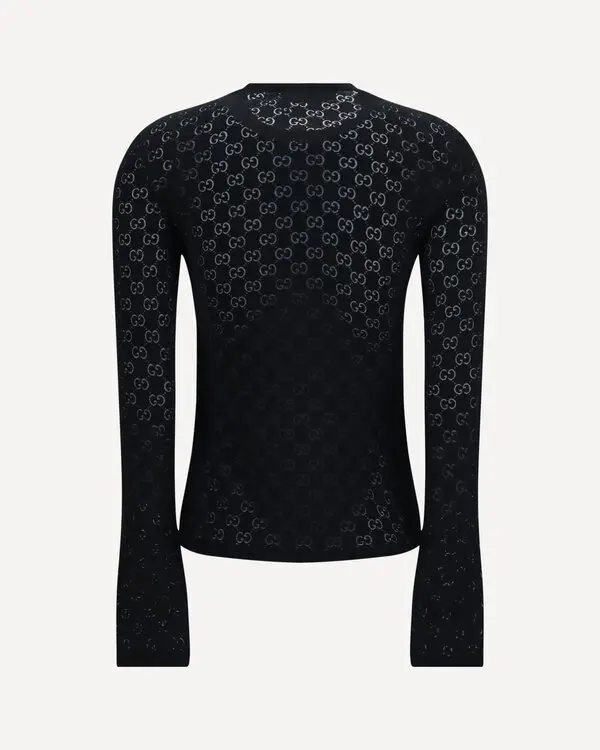 Gucci Gg Dévoré Cotton T-shirt - Black