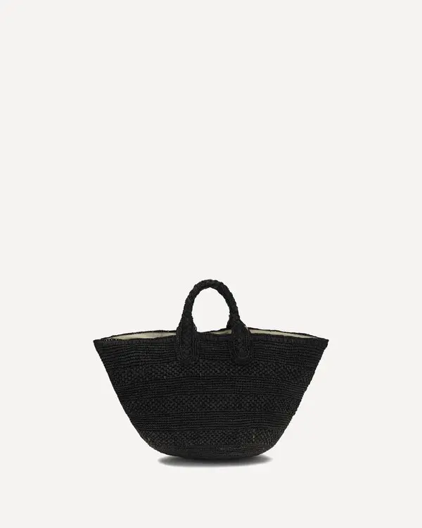 IBELIV Raffia Handbag - Black