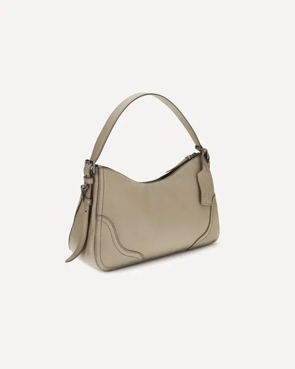 Prada Leather Shoulder Bag - Grey