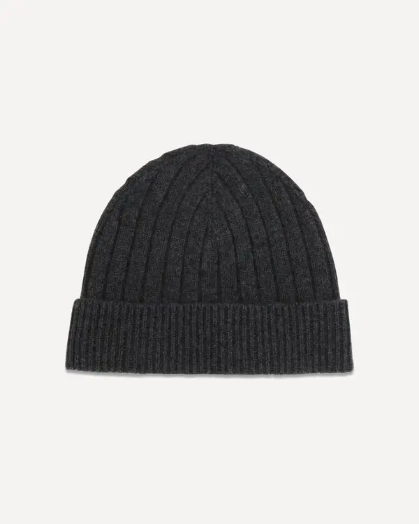 Kiton Wool Beanie Hat - Grey