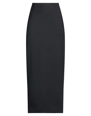 LARDINI Virgin Wool & Elastane Maxi Pencil Skirt - Black