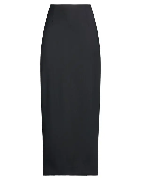 LARDINI Virgin Wool & Elastane Maxi Pencil Skirt