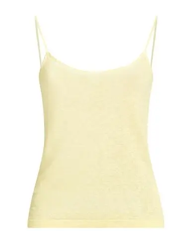 120% Lino Linen Elastane Tank Top - Yellow