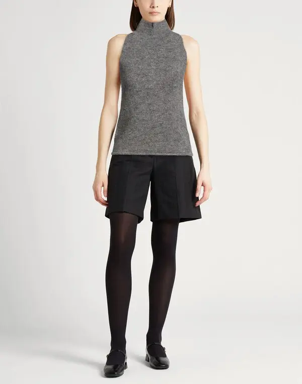 PAOLO PECORA Sleeveless Turtleneck Knit Top