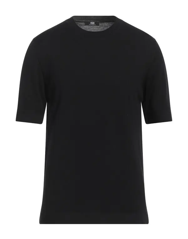 Alpha Studio Merino Wool Sweater - Black